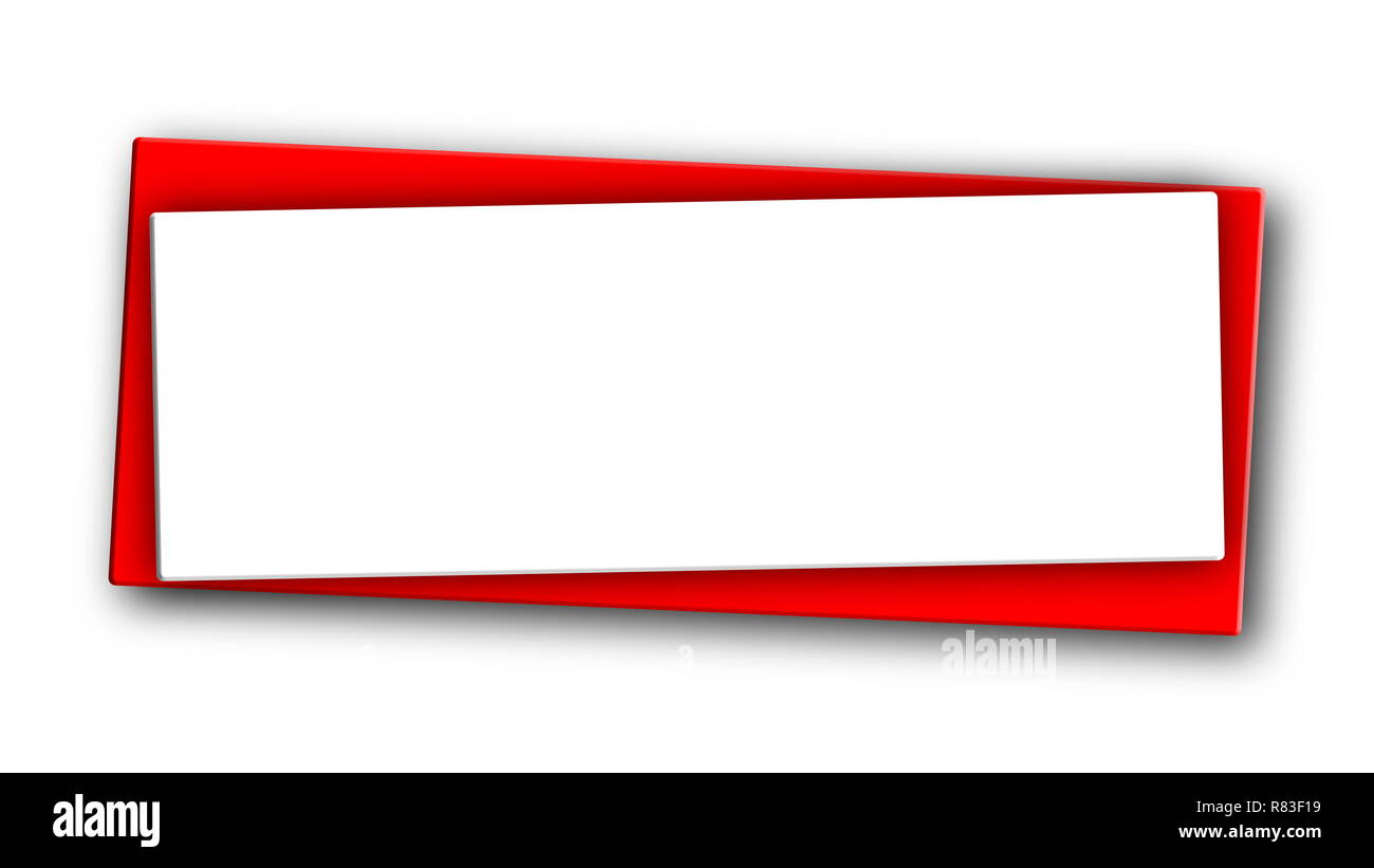 Square simple banner for your text, decoration for internet ad, 3d ...