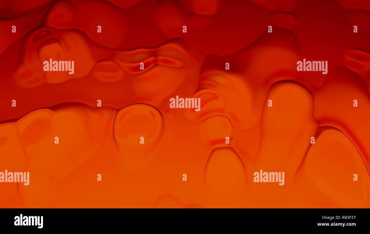 Close up of boiling water surface with bubbles, computer generated ...