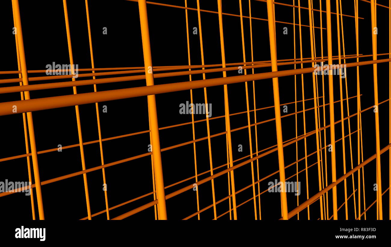 Abstract business computer technology background with grid, 3d render ...
