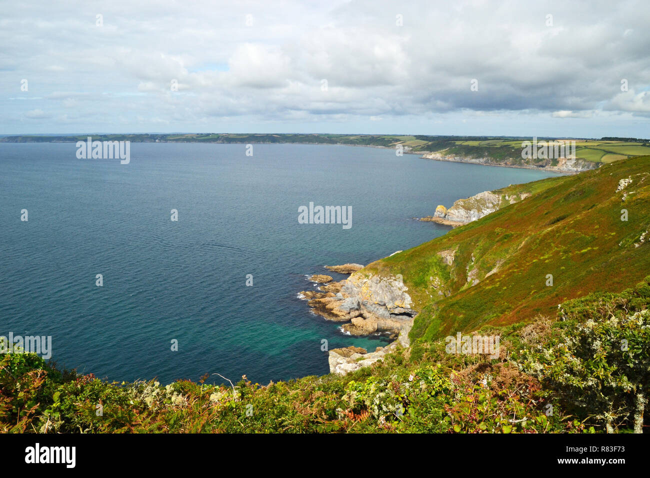 Dodman Point, the highest headland on Cornwall's south coast, England ...