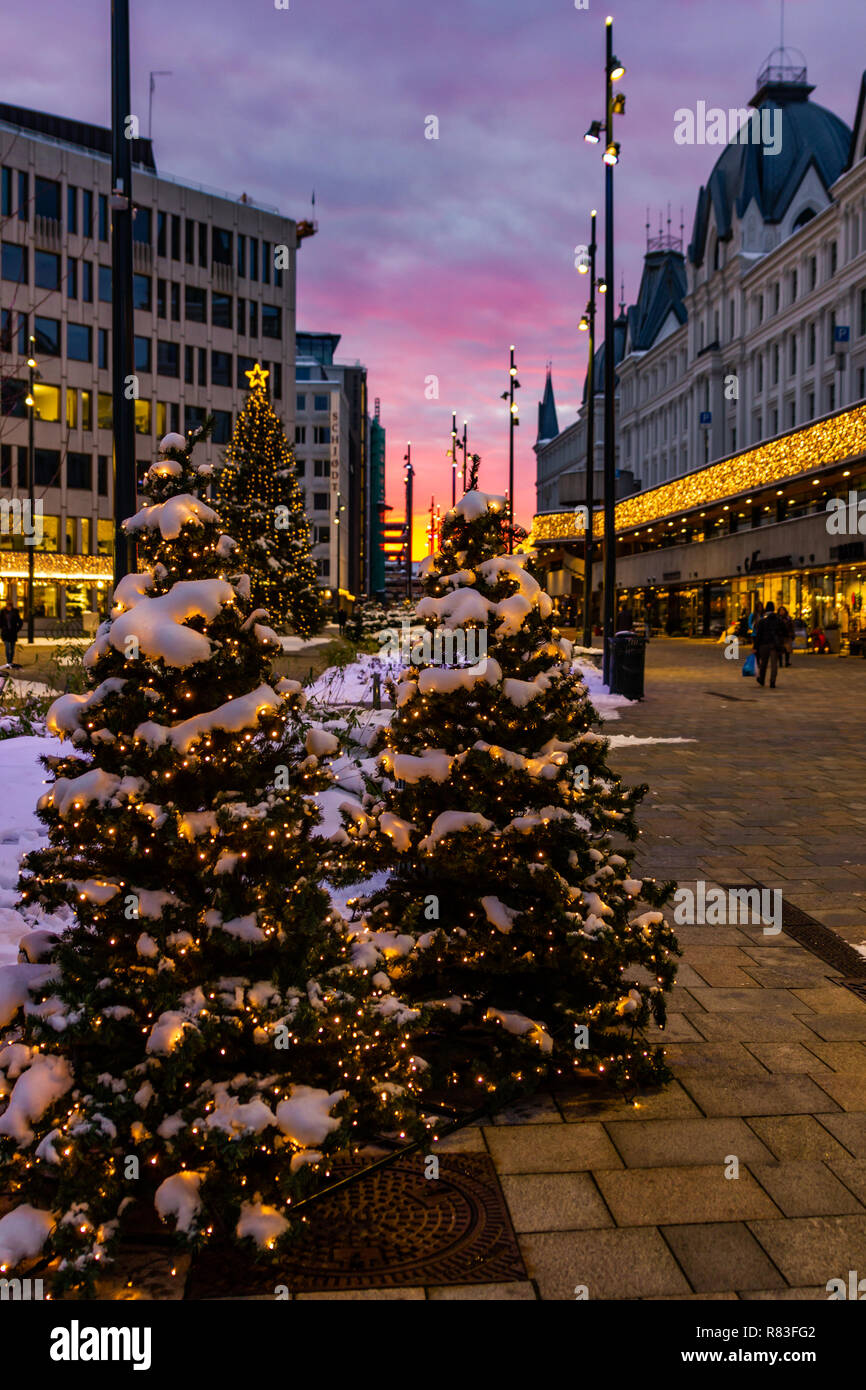 Oslo street christmas hi-res stock photography and images - Alamy