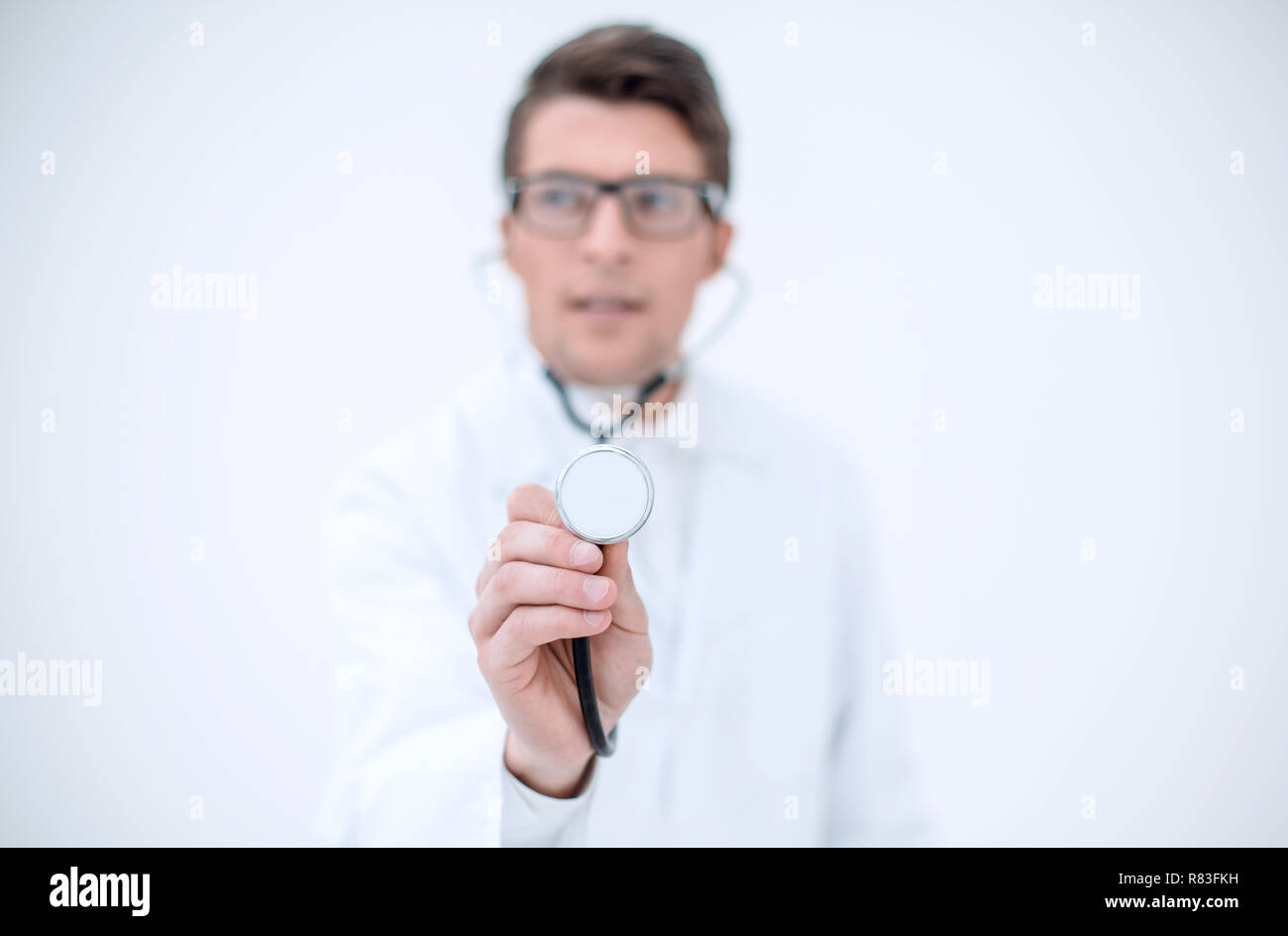 doctor's a therapist with a stethoscope Stock Photo - Alamy