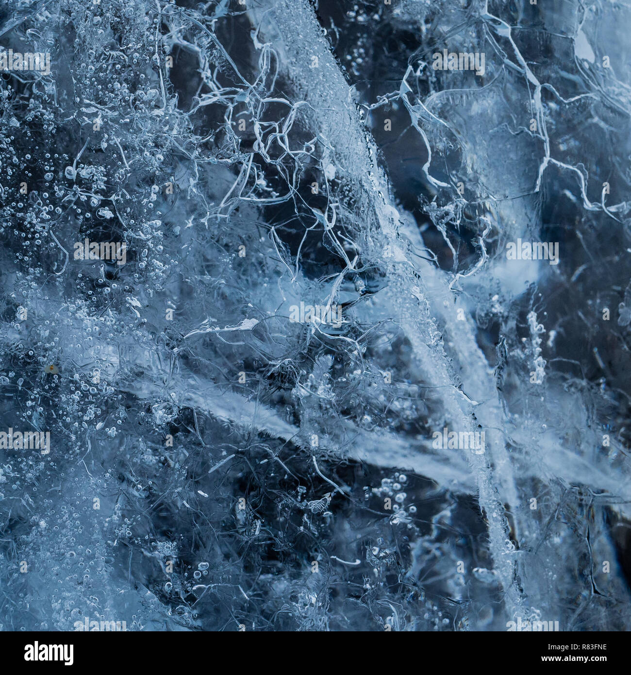 A close up view ice Stock Photo - Alamy