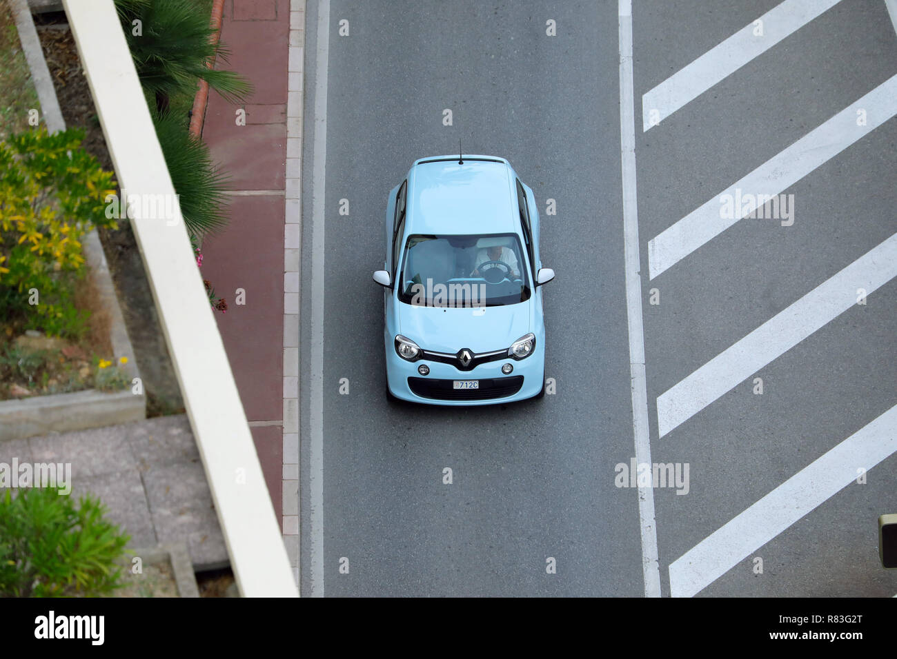 Monte-Carlo, Monaco - October 5 2018 : Aerial View Of A Renault Twingo ...
