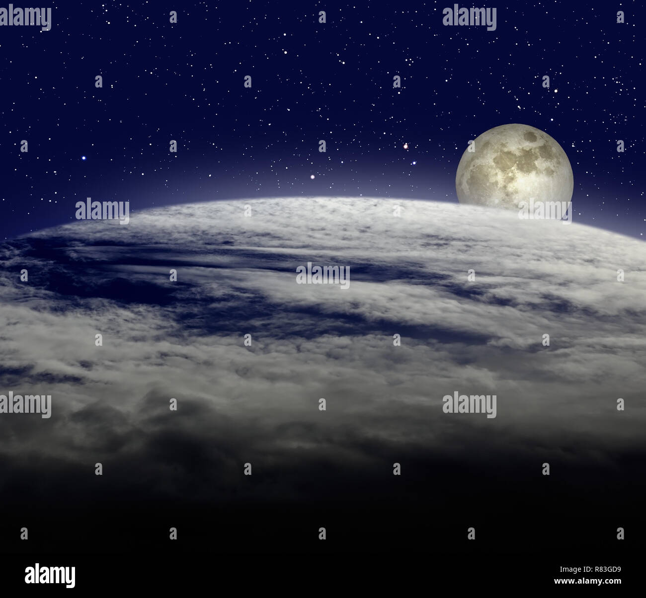 Moonrise wallpaper hi-res stock photography and images - Alamy