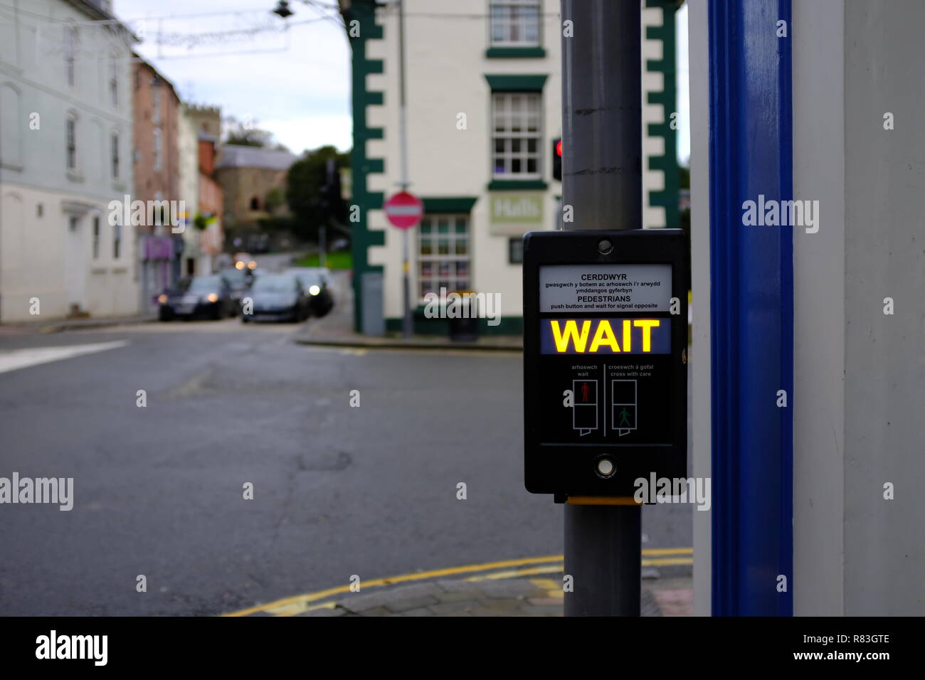 the traffic light in wales pool Stock Photo - Alamy