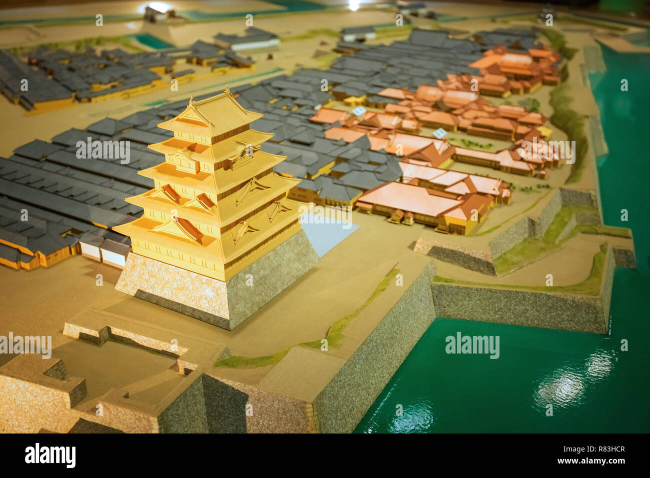 Tokyo, Japan - April 25 2018: Edo Tokyo Museum permanent exhibition ...