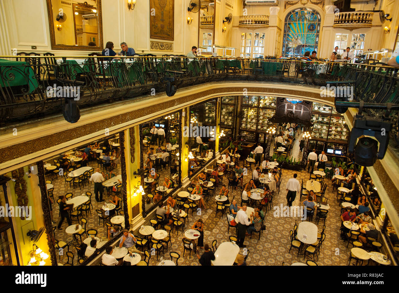 The interior of the confeitaria colombo hi-res stock photography and ...
