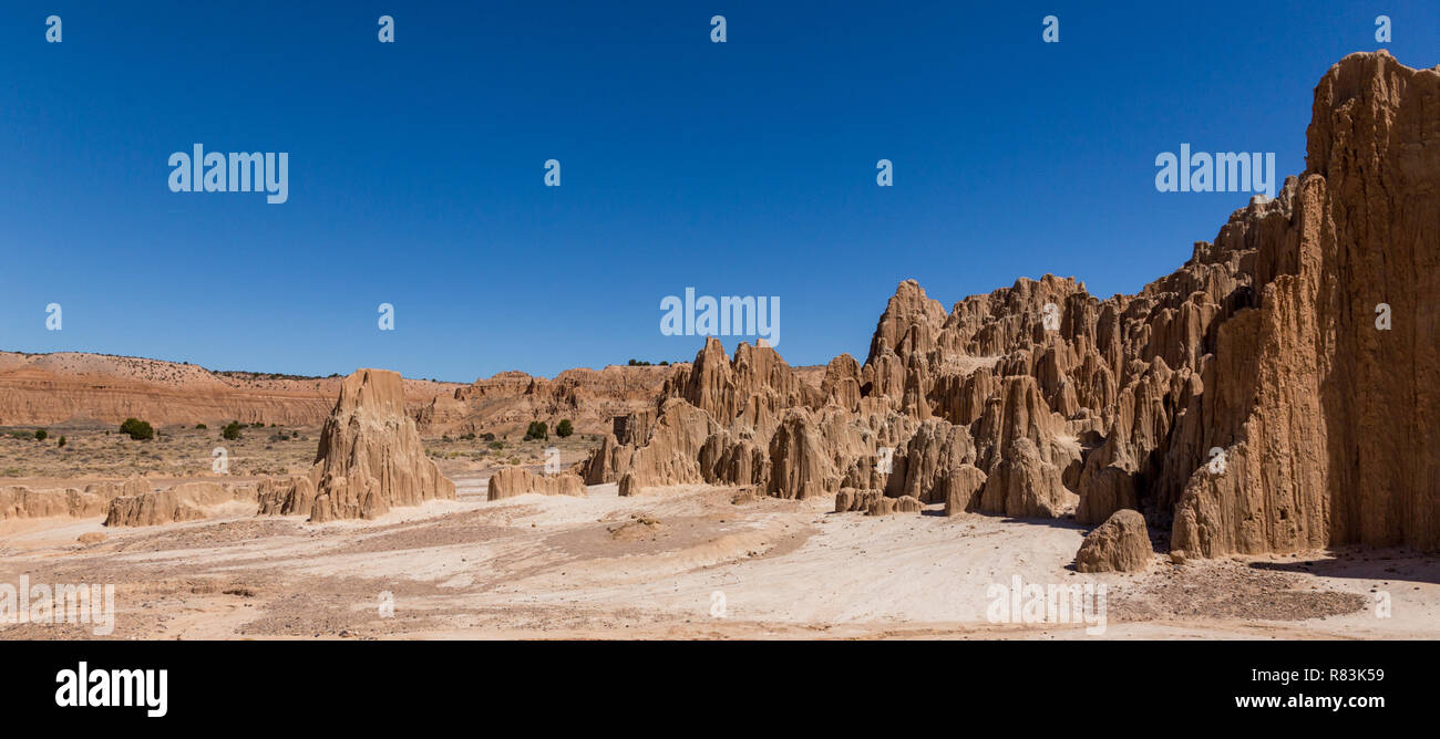 Cathedral Gorge State Park is located in a long, narrow valley in ...