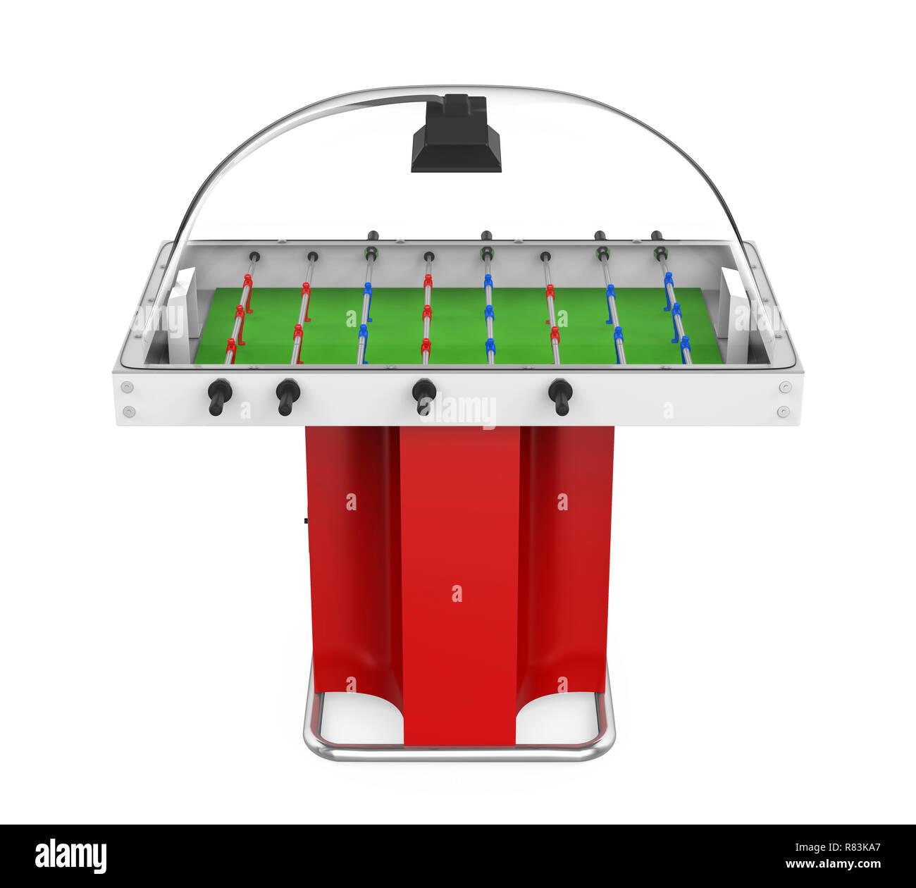 Foosball Soccer Table Game Isolated Stock Photo - Alamy