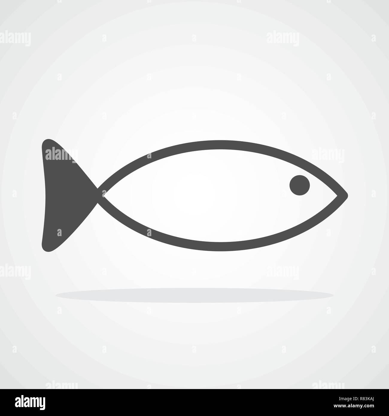 Fish icon Stock Vector Images - Alamy