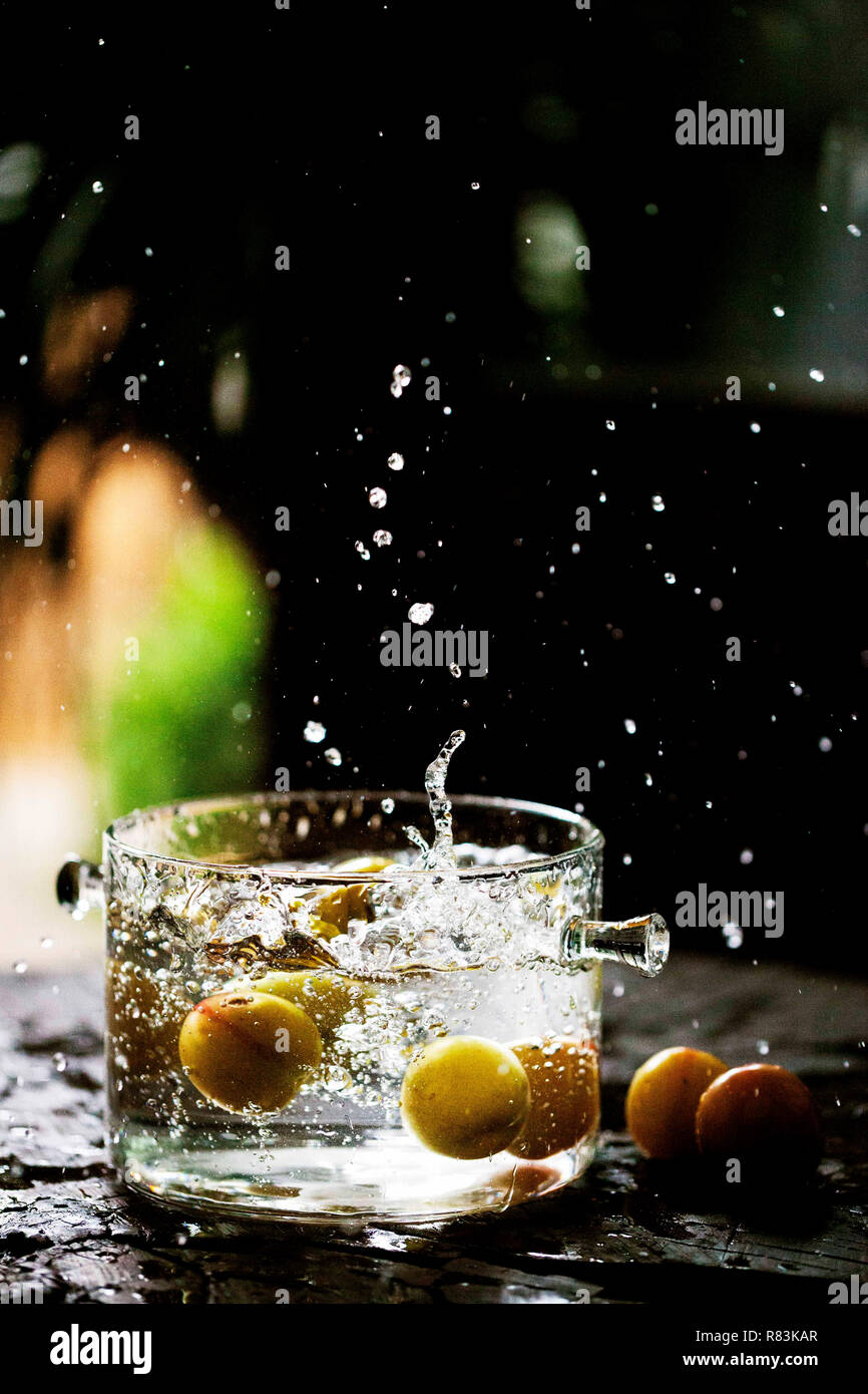 Apricot falling hi-res stock photography and images - Alamy