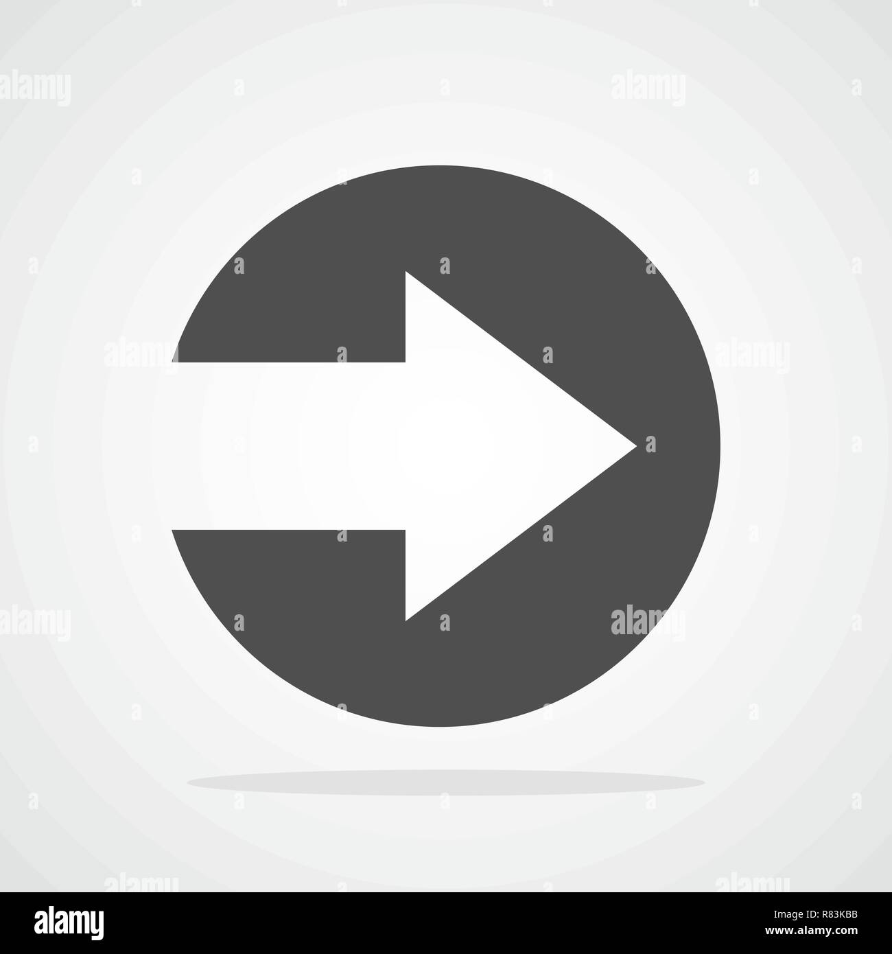 Arrow button icon hi-res stock photography and images - Alamy