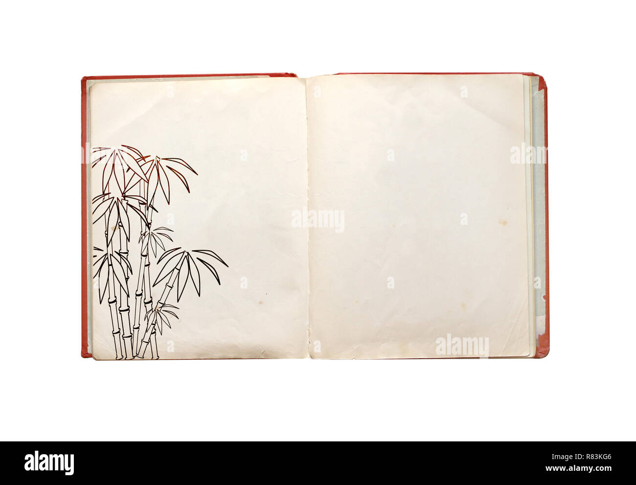 Old book. Object isolated on white background Stock Photo - Alamy