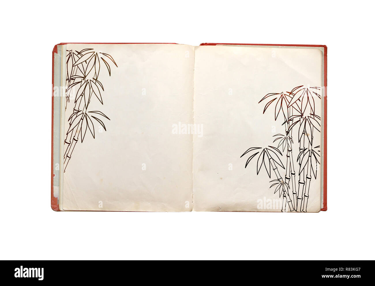 Old book. Object isolated on white background Stock Photo - Alamy