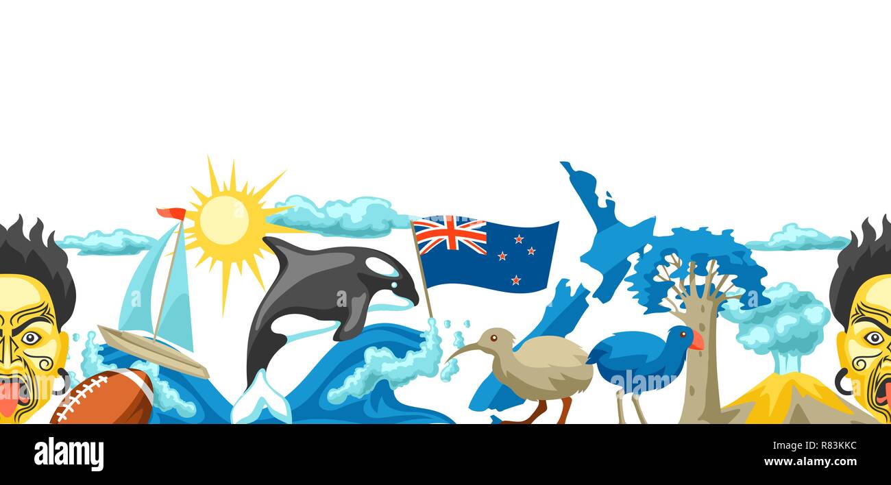 New Zealand seamless pattern Stock Vector Image & Art - Alamy