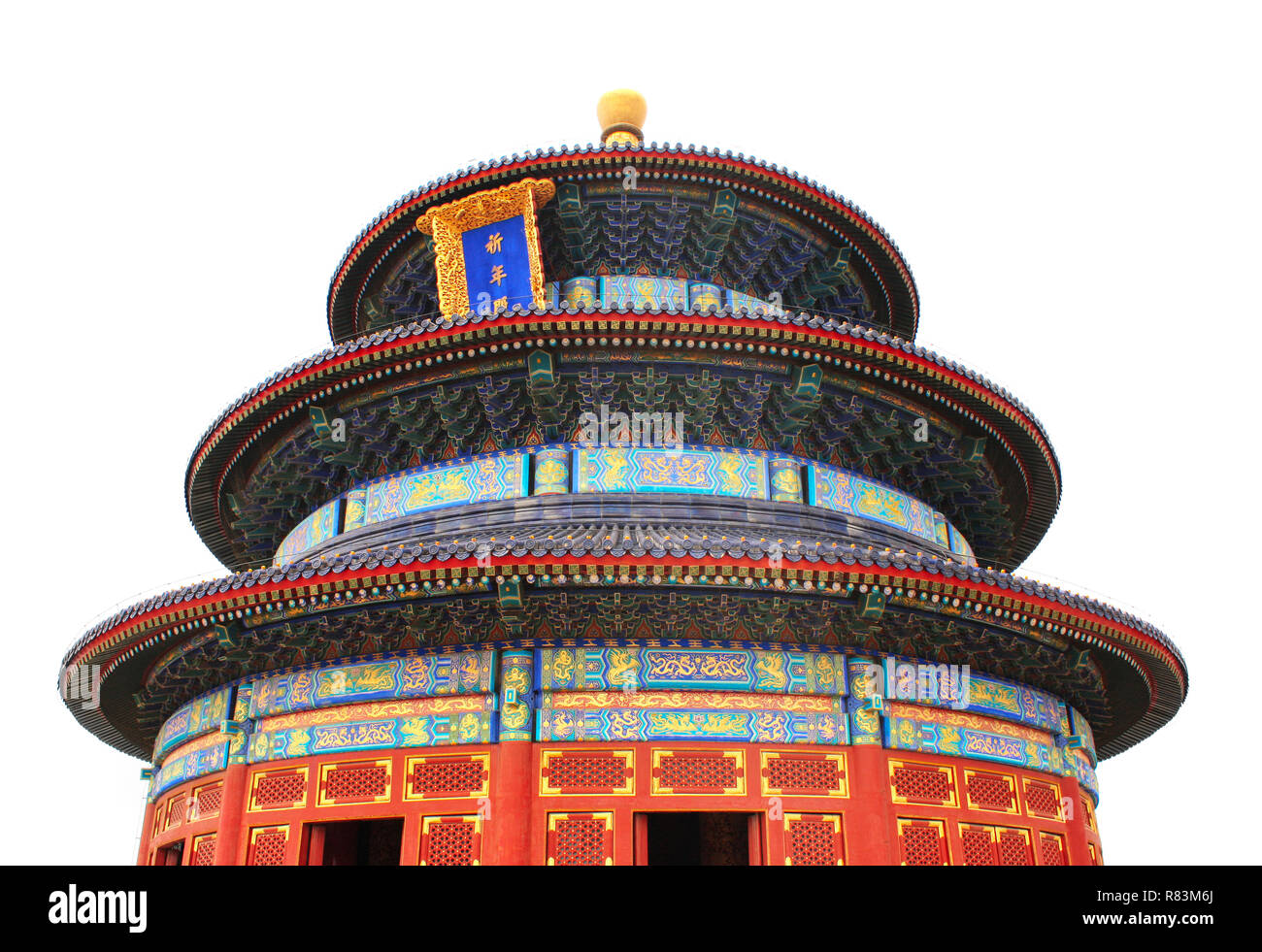 Temple of Heaven in Beijing, China. Isolated on white background Stock ...