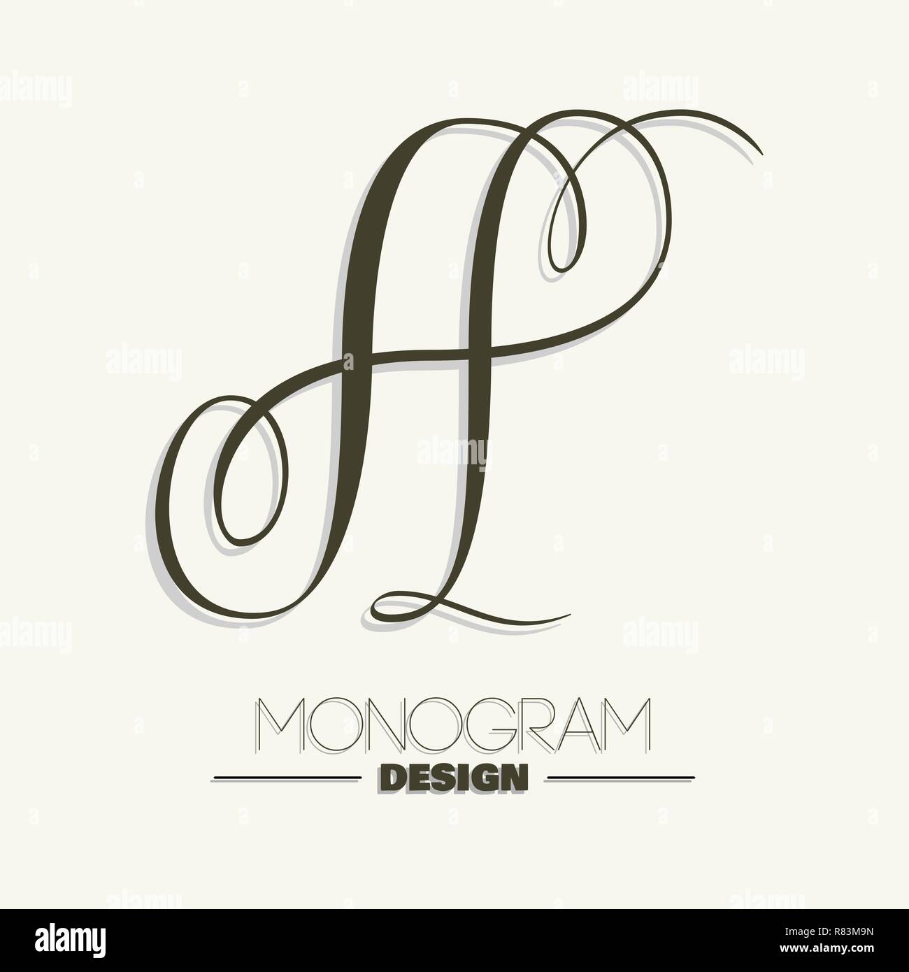 Capital A - hand lettering monogram design Stock Vector Image & Art - Alamy
