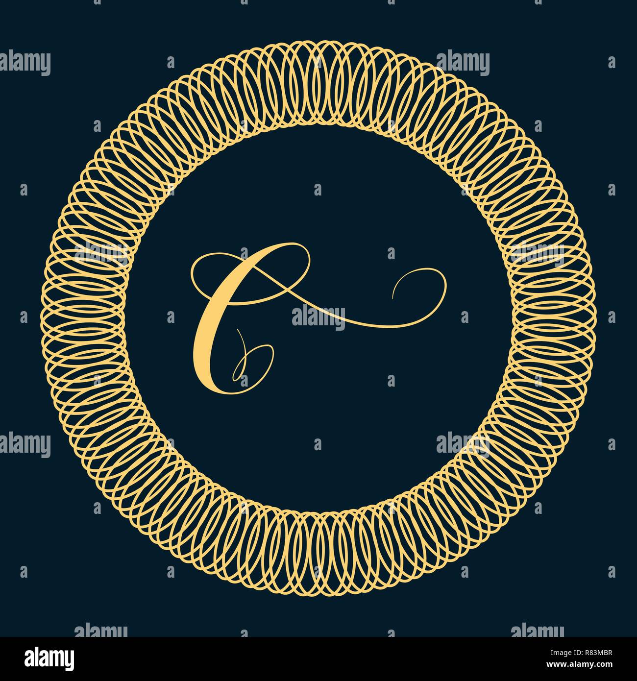 Classic monogram design - letter C Stock Vector Image & Art - Alamy