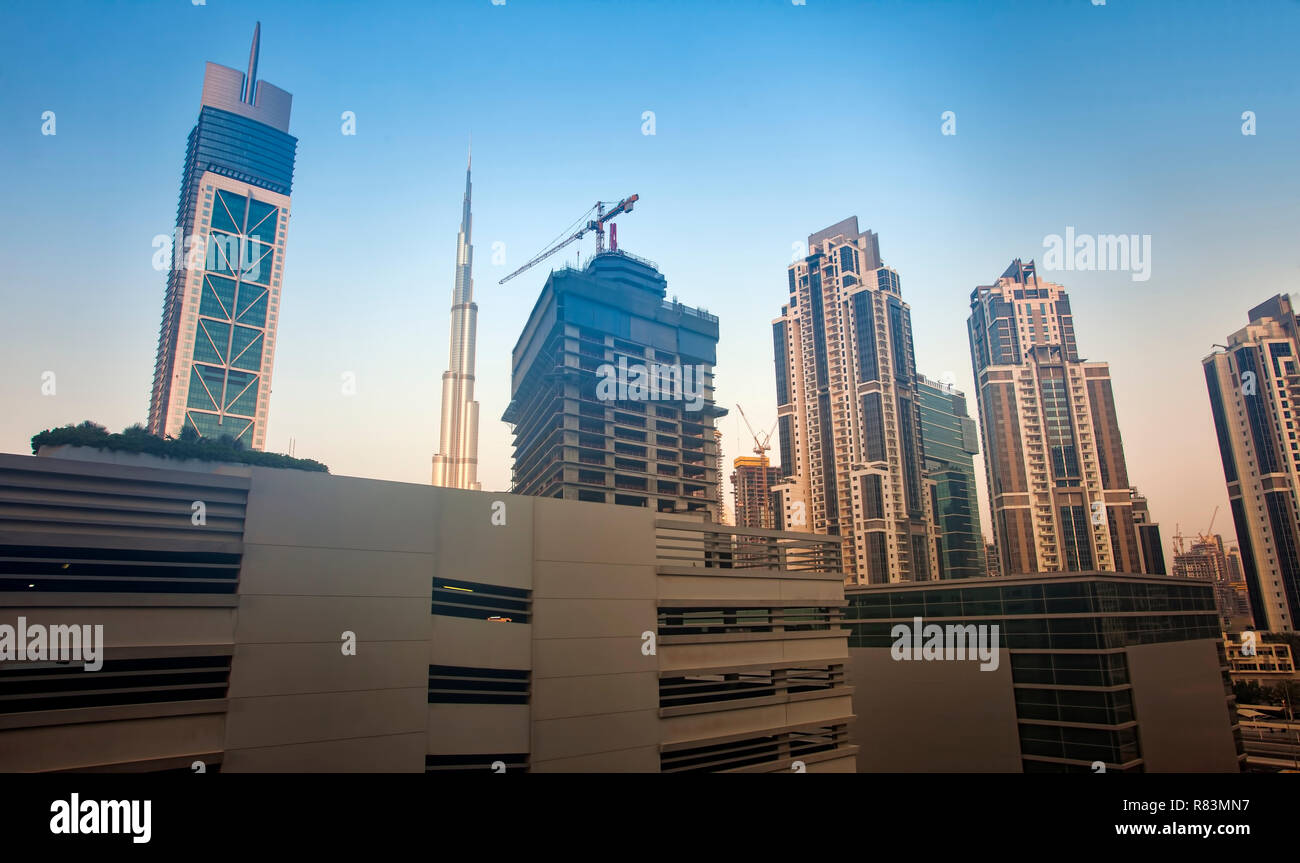 modern buildings in Dubai city, United Arab Emirates Stock Photo - Alamy