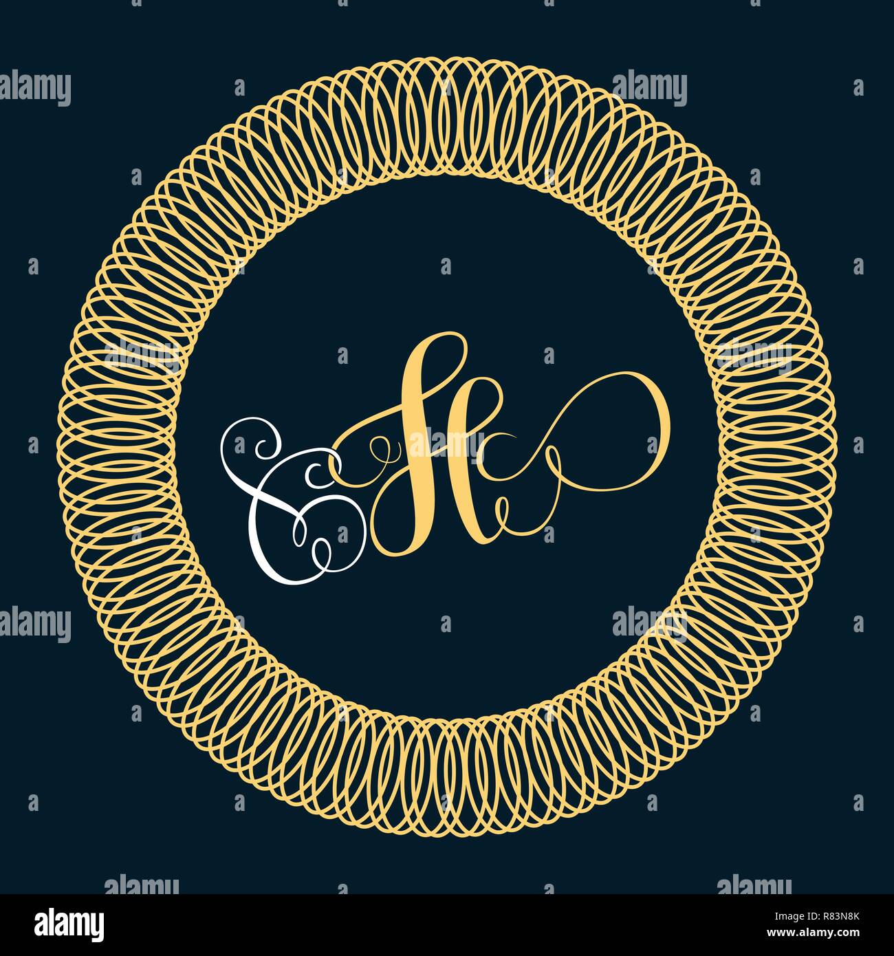 Monogram design for personal pranding - letter H Stock Vector Image ...