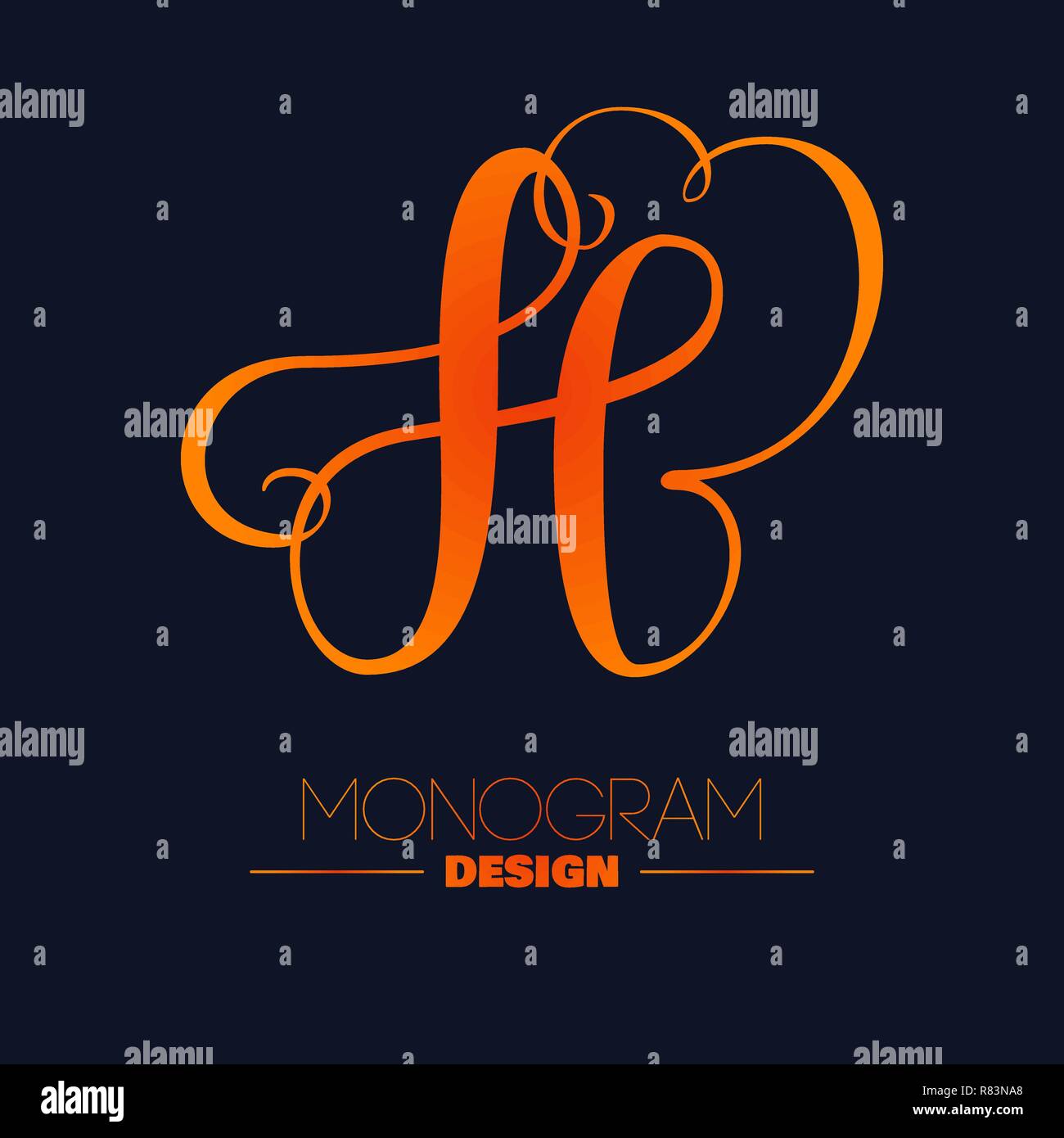Calligraphy Letter H Designs
