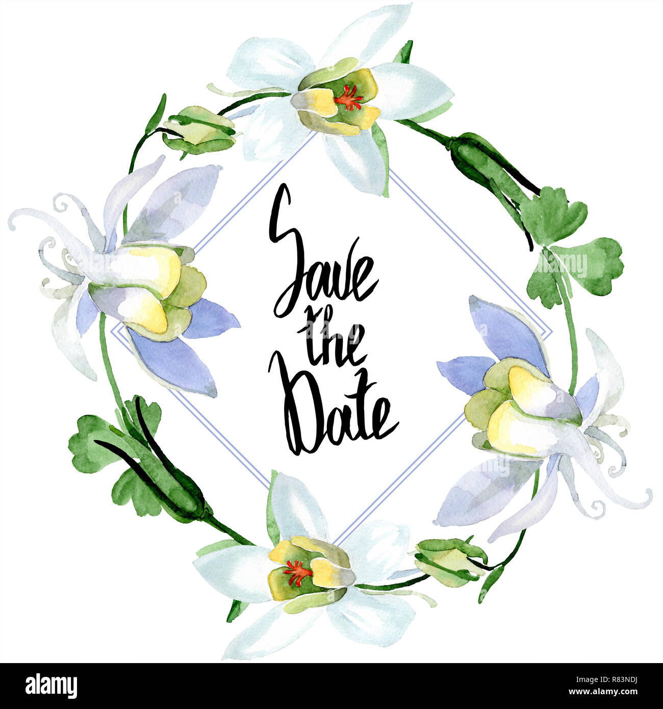 Calligraphy Flower Borders