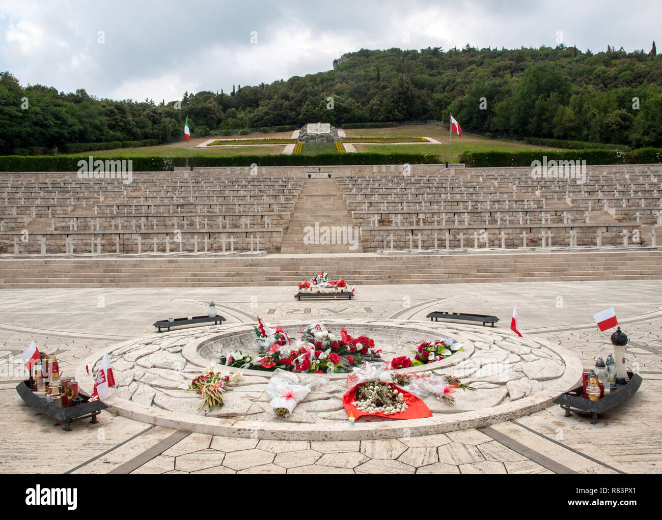 Montecassino, Italy - June 17, 2017: Polish War Cemetery at Monte ...