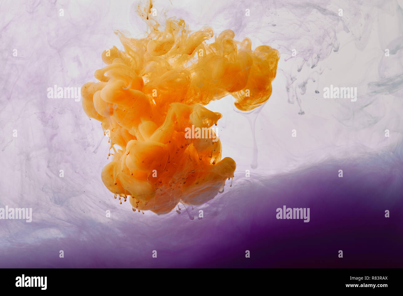 Close up view orange paint hi-res stock photography and images - Alamy