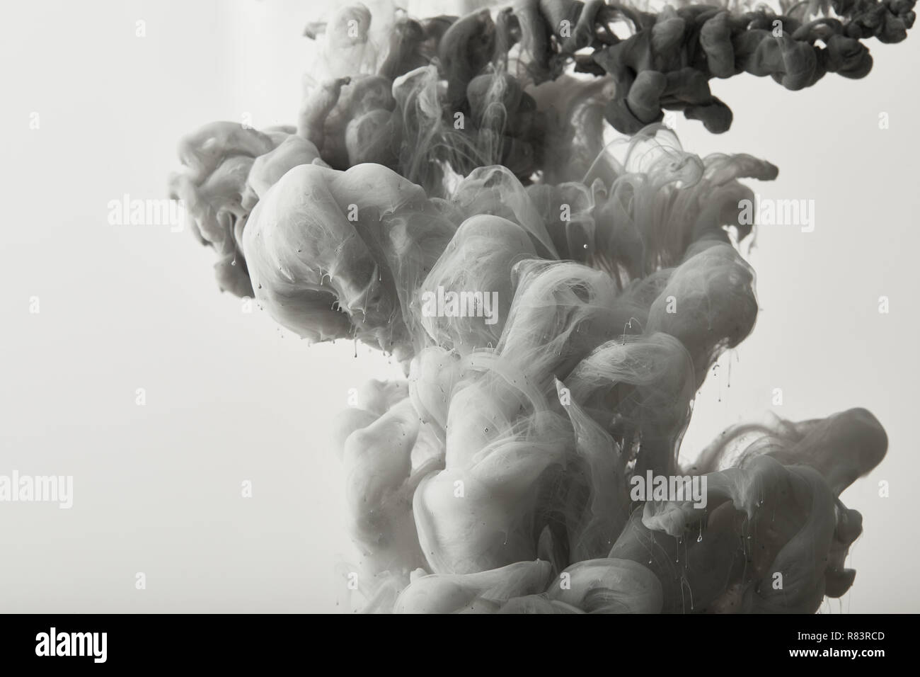 black and white background with grey paint splash Stock Photo - Alamy