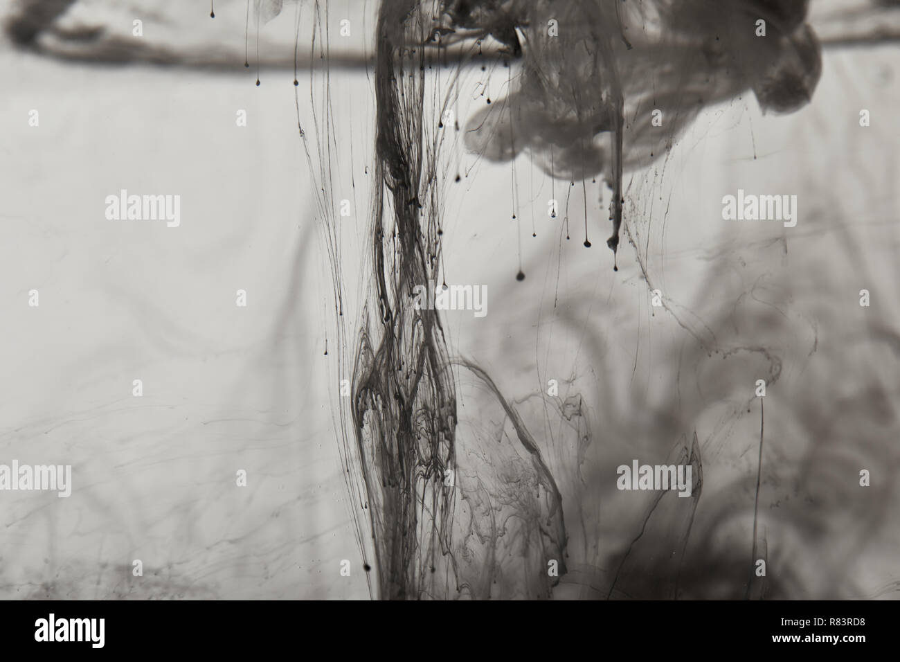 abstract smoky pattern with black paint splash Stock Photo - Alamy