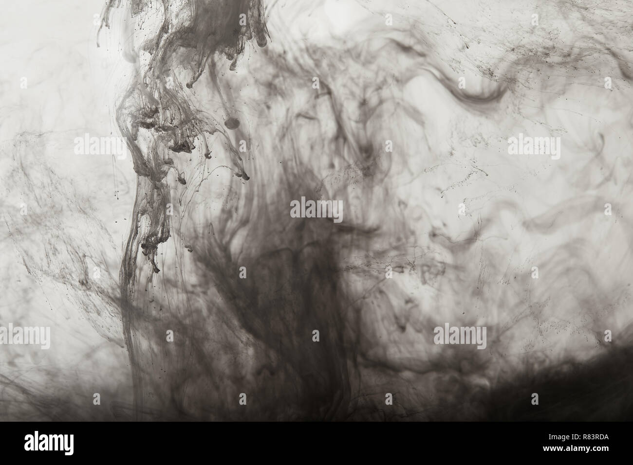 smoky background with black paint swirls Stock Photo - Alamy