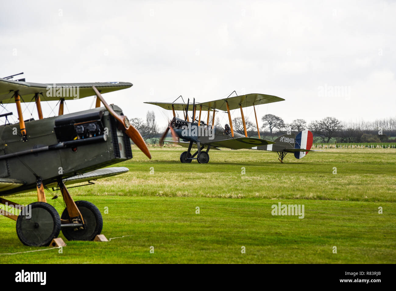 First World War Royal Flying Corps RFC, Royal Air Force RAF planes at ...