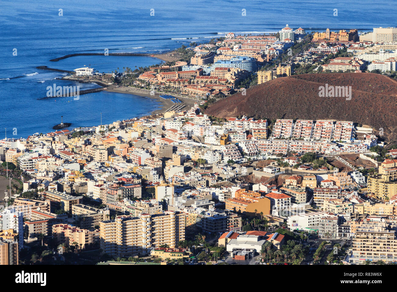 Los Cristianos , Playa de las Americas, Tenerife, canary island, a ...