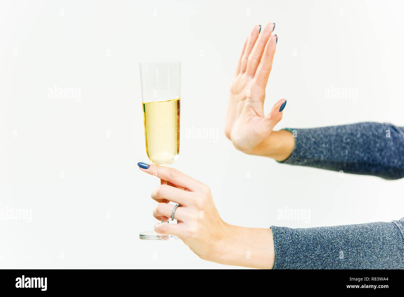 Hand wine glass stop hi-res stock photography and images - Alamy