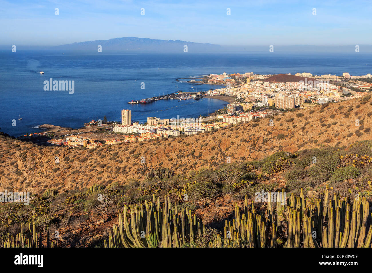 Los Cristianos , Playa de las Americas, Tenerife, canary island, a ...