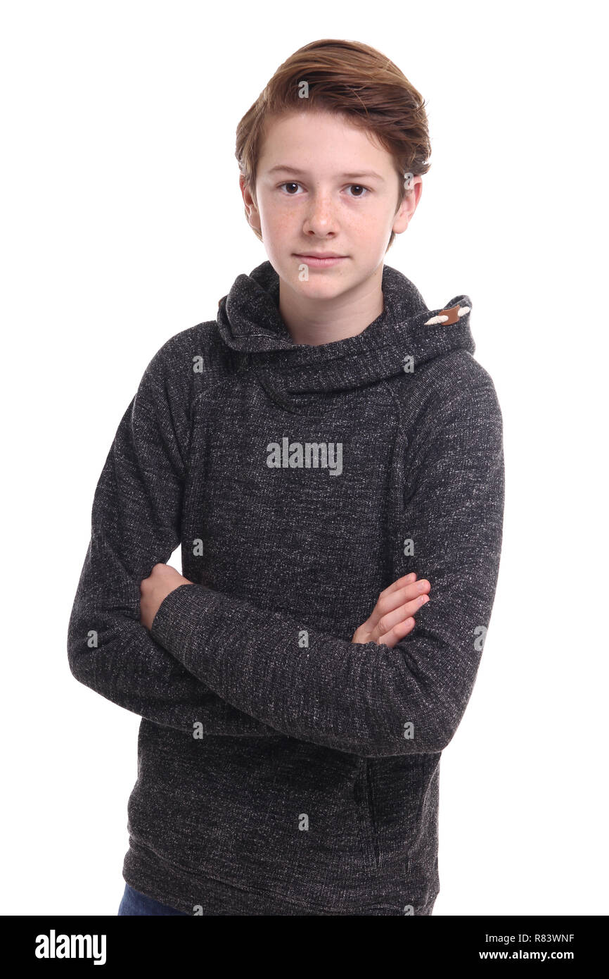Beautiful teenager in front of a white background Stock Photo - Alamy