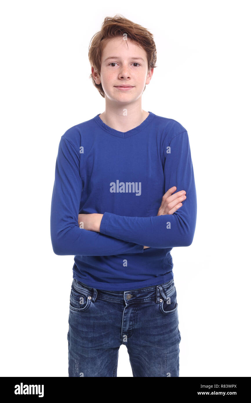 Beautiful teenager in front of a white background Stock Photo - Alamy