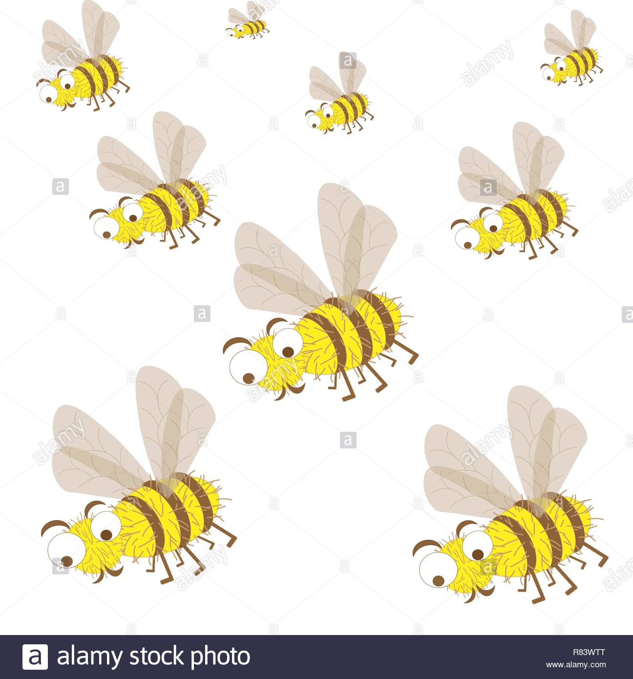 Swarm Of Bees Cartoon Stock Photos & Swarm Of Bees Cartoon Stock Images ...