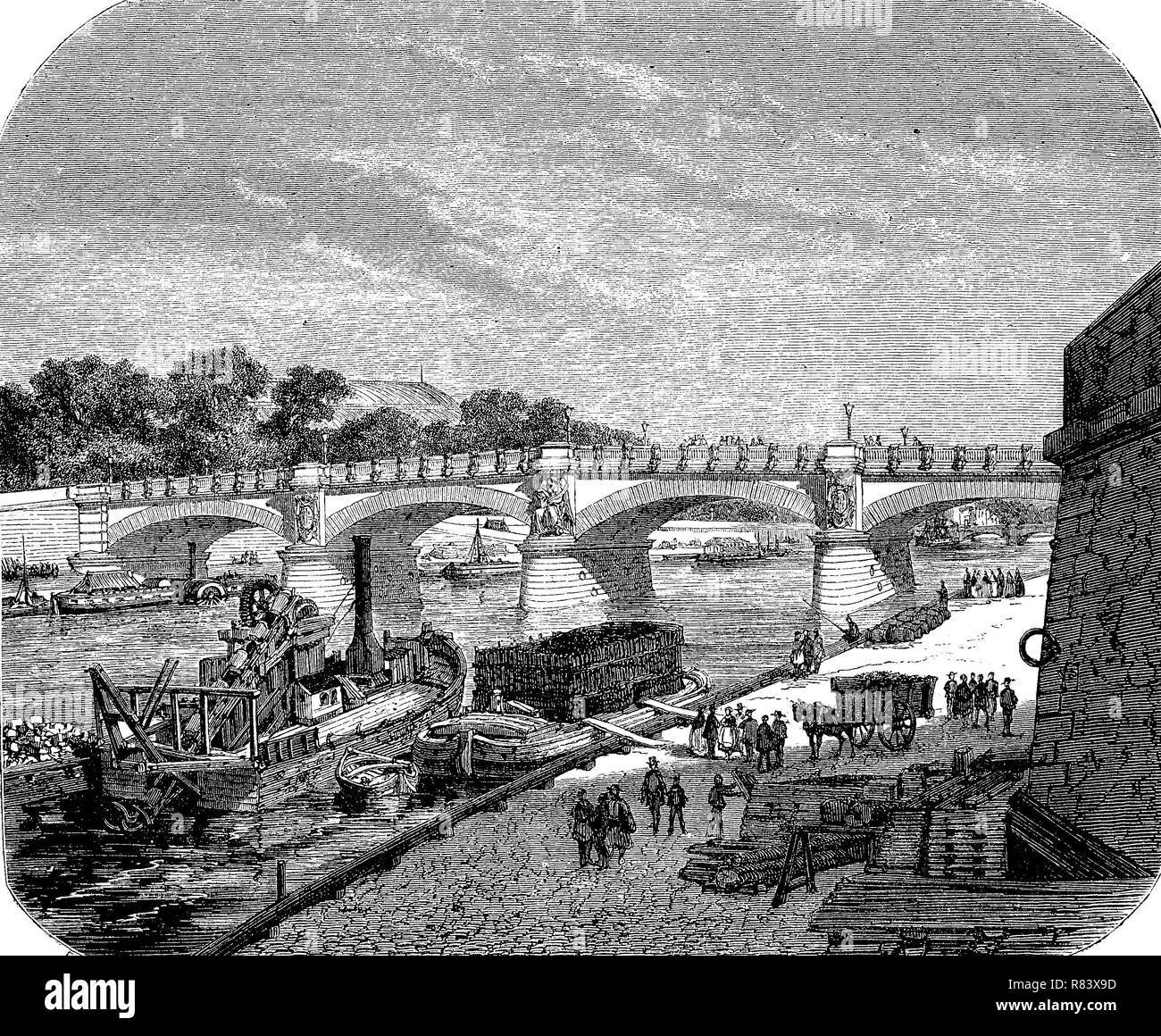 Invalides bridge Black and White Stock Photos & Images - Alamy