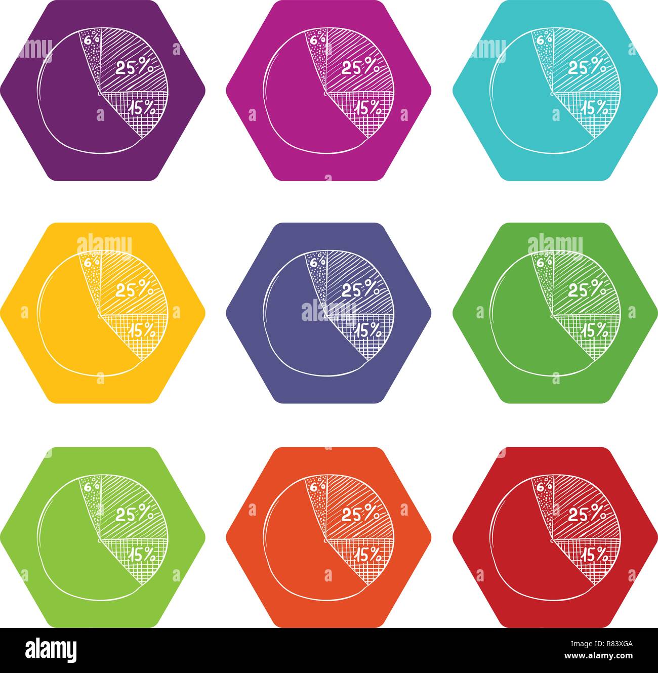 Round diagram infographics, hand drawn style Stock Vector Image & Art ...