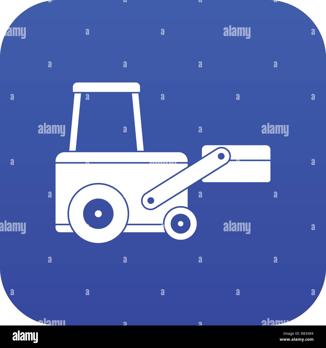 Truck to lift cargo icon digital blue Stock Vector Image & Art - Alamy