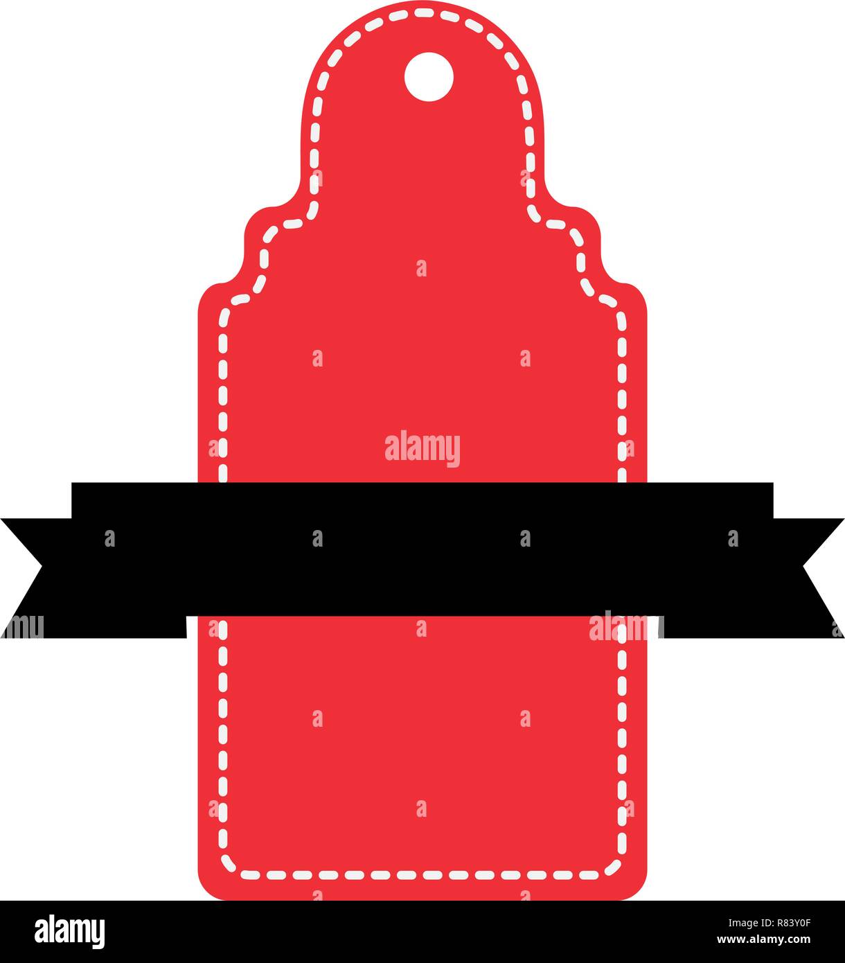 online shopping tag price ribbon vector illustration Stock Vector Image ...