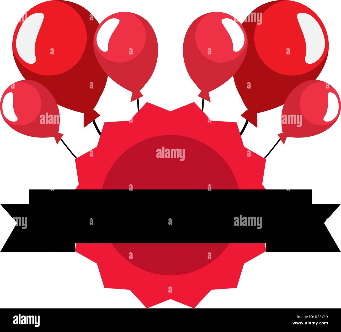 label balloons blank template design vector illustration Stock Vector ...