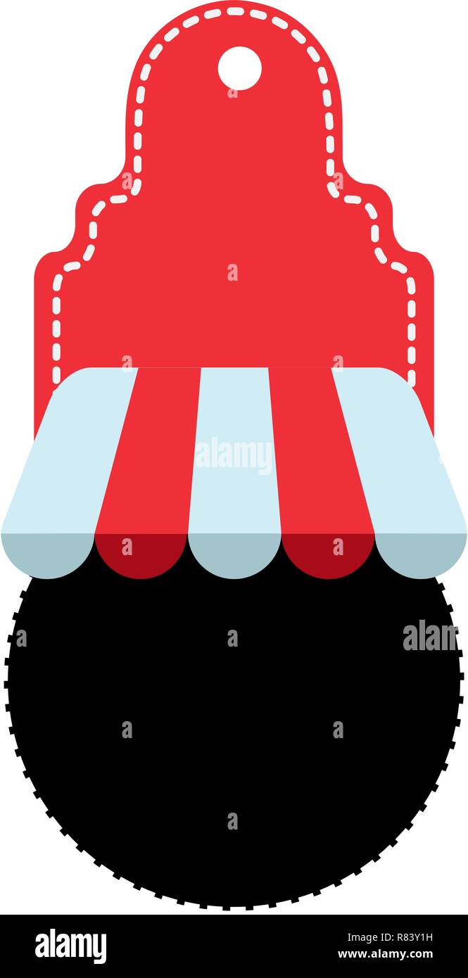 online shopping tag label market vector illustration Stock Vector Image ...