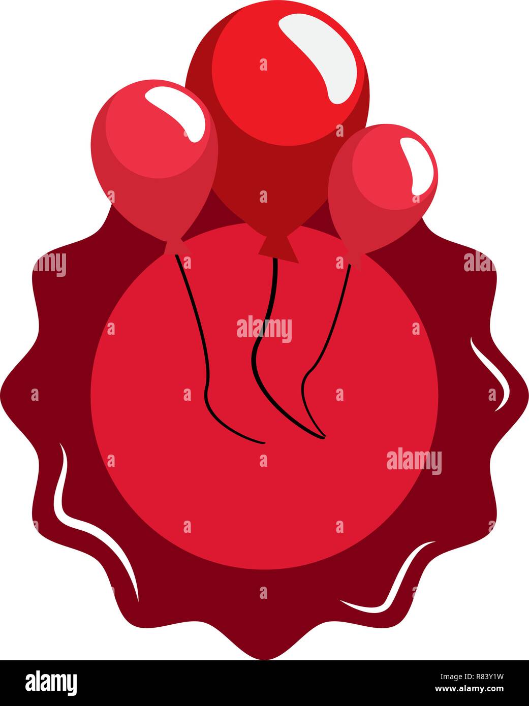 label balloons blank template design vector illustration Stock Vector ...