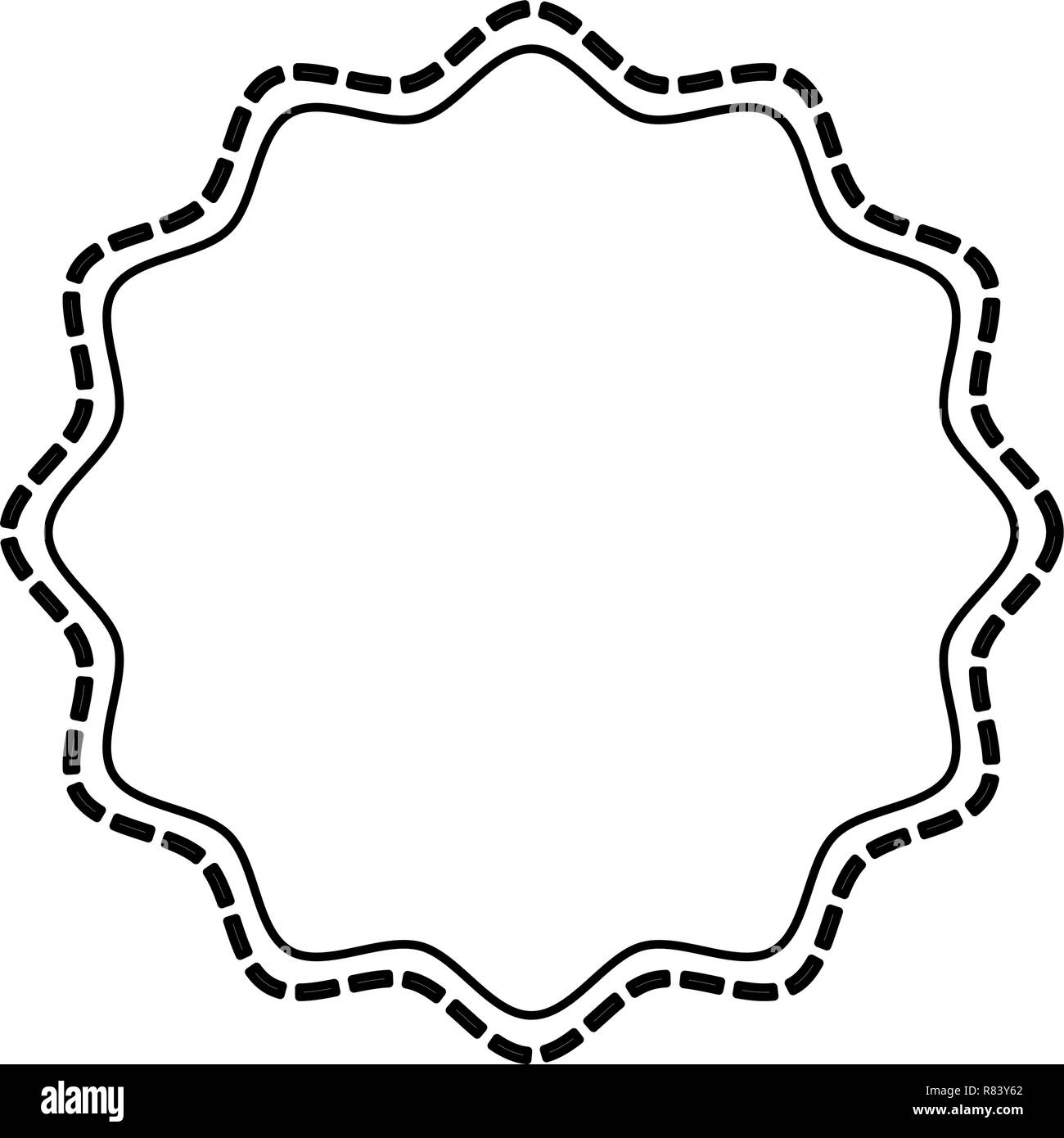 label empty template on white background vector illustration outline ...