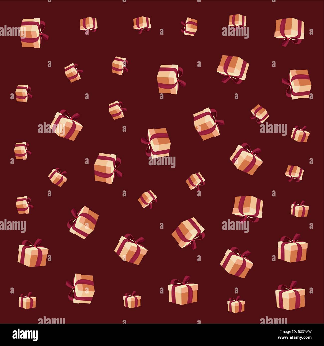 gift box celebration party background vector illustration Stock Vector ...