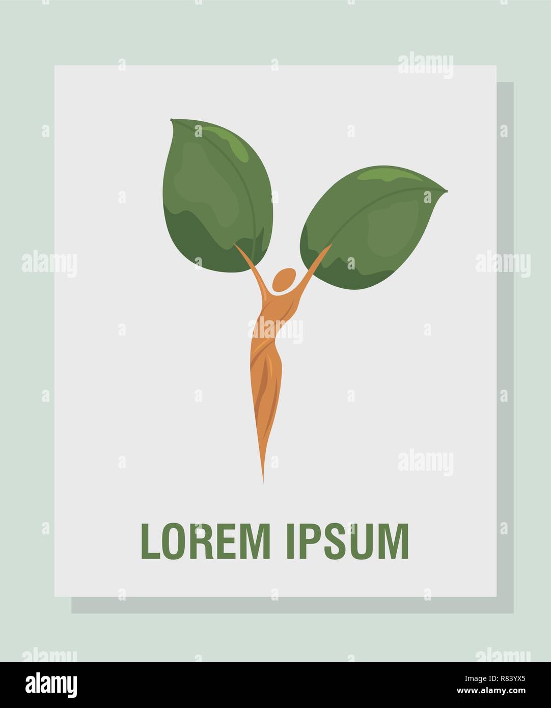 tree nature health care symbol vector illustration Stock Vector Image ...