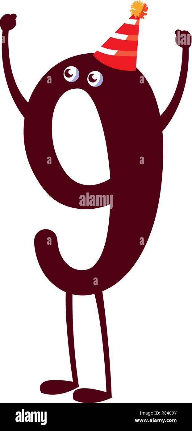 Number Nine Clipart